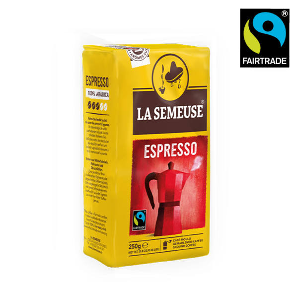 Espresso Moulu 250g – 100% Arabica Fairtrade | La Semeuse